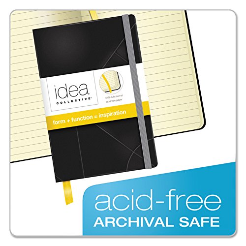 Oxford Idea Collective Mini Hardbound Journal, Black/Cream, 5.5 X3.5