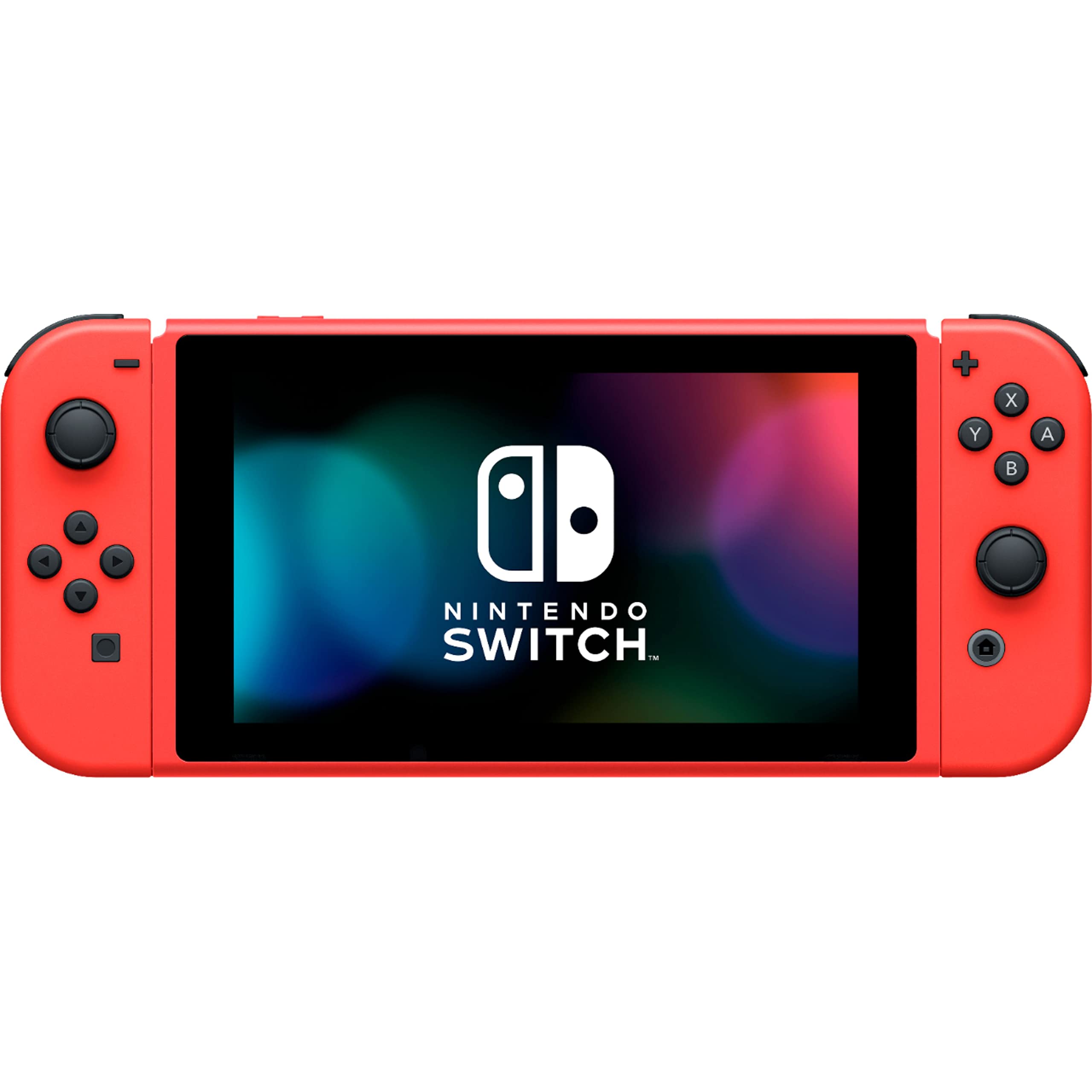Nintendo Switch Mario Red & Blue Edition with Red Joy-Con, Blue Dock - 6.2" Touchscreen LCD Display, 32GB Internal Storage, 802.11AC WiFi, Bluetooth 4.1, Type-C - 7-in-1 Carrying Case