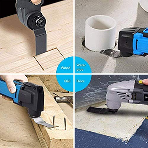 Diagtree 50 Pcs Wood Universal Quick Release Oscillating Saw Blades Compatible with Fein Multimaster Porter Cable Black & Decker Bosch Craftsman Ridgid Ryobi Makita Milwaukee Rockwell