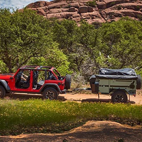 IFOKA 2 Inch Rear Bumper Tow Trailer Hitch Receiver Kit Compatible with Jeep Wrangler (Fit 18-22 JL (Not for JK))