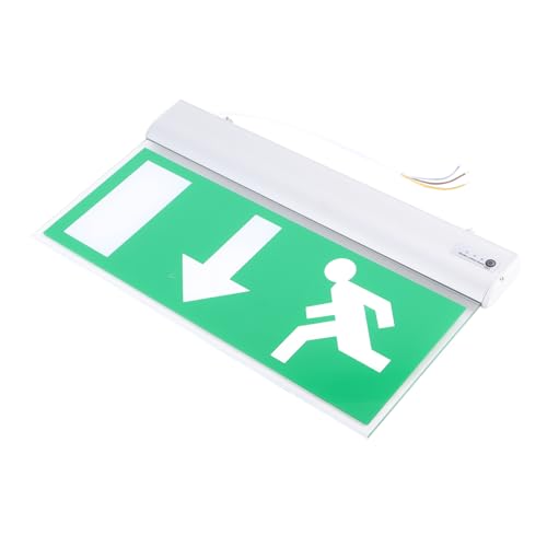 Exit Lighting Sign, LED Emergency Exit Sign, Emergency Exit Sign Light, Automatic Voice Alarm Reminder for Shopping Malls