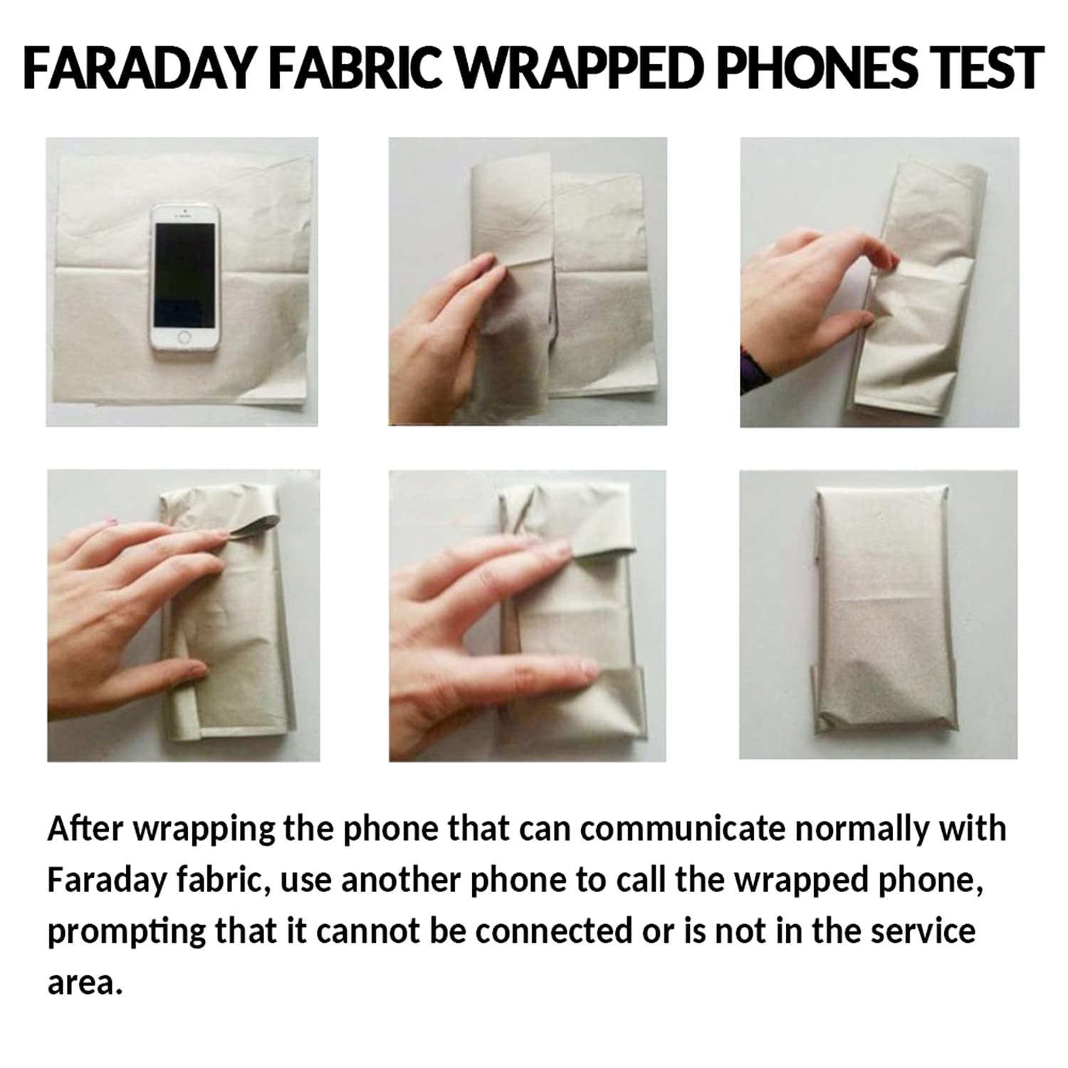 Faraday Fabric-EMI RFID Shielding-Block WiFi/RF Anti-Radiation Military Grade and Radiation Protection Nickel Copper Fabric, RFID Blocking Material 36"x44" inch