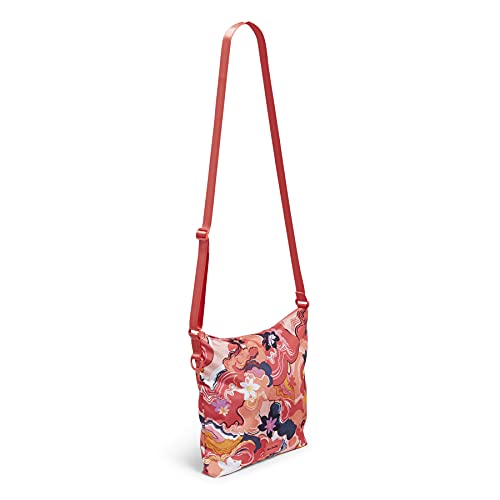 Vera Bradley Women's Recycled Lighten Up Reactive Hipster Crossbody Purse, Rosa Agate, One Size