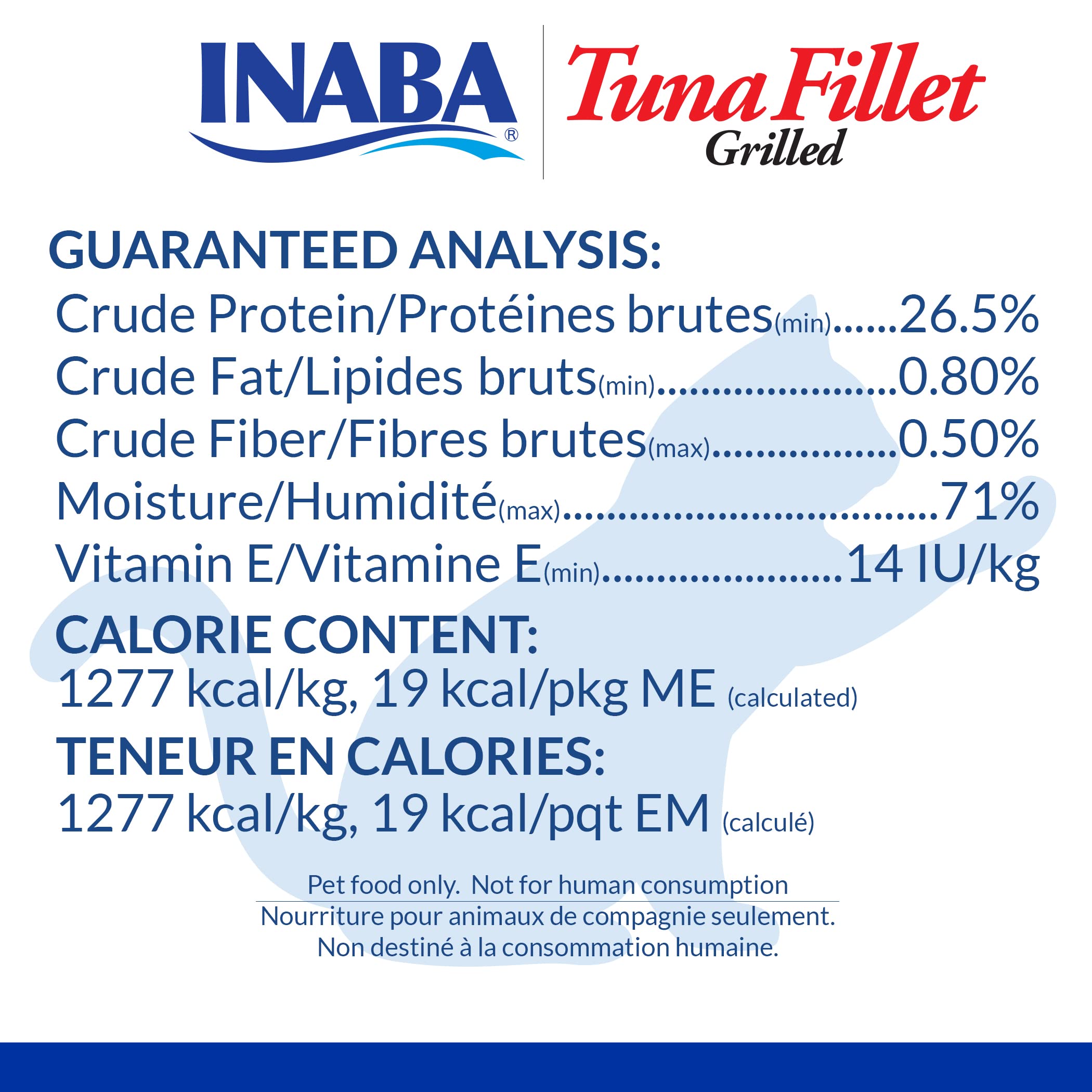 INABA Premium Hand-Cut Grilled Tuna Fillet Cat Treats/Topper with Vitamin E and Green Tea Extract, 0.52 Ounces Each, Pack of 6, Tuna Broth