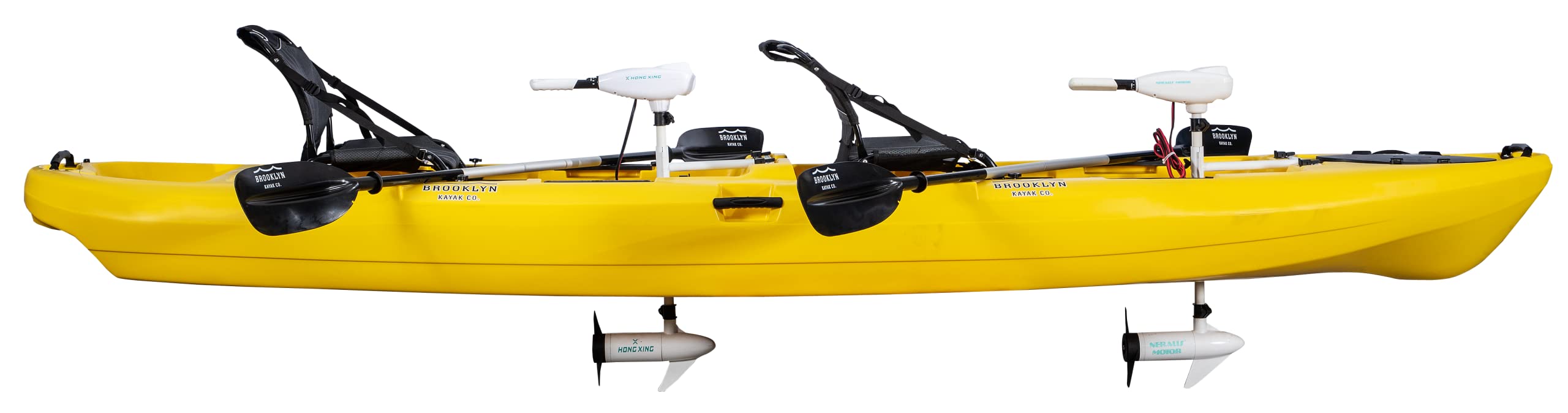 Brooklyn Kayak Company PK14 Kayak with Trolling Motor (Yellow)