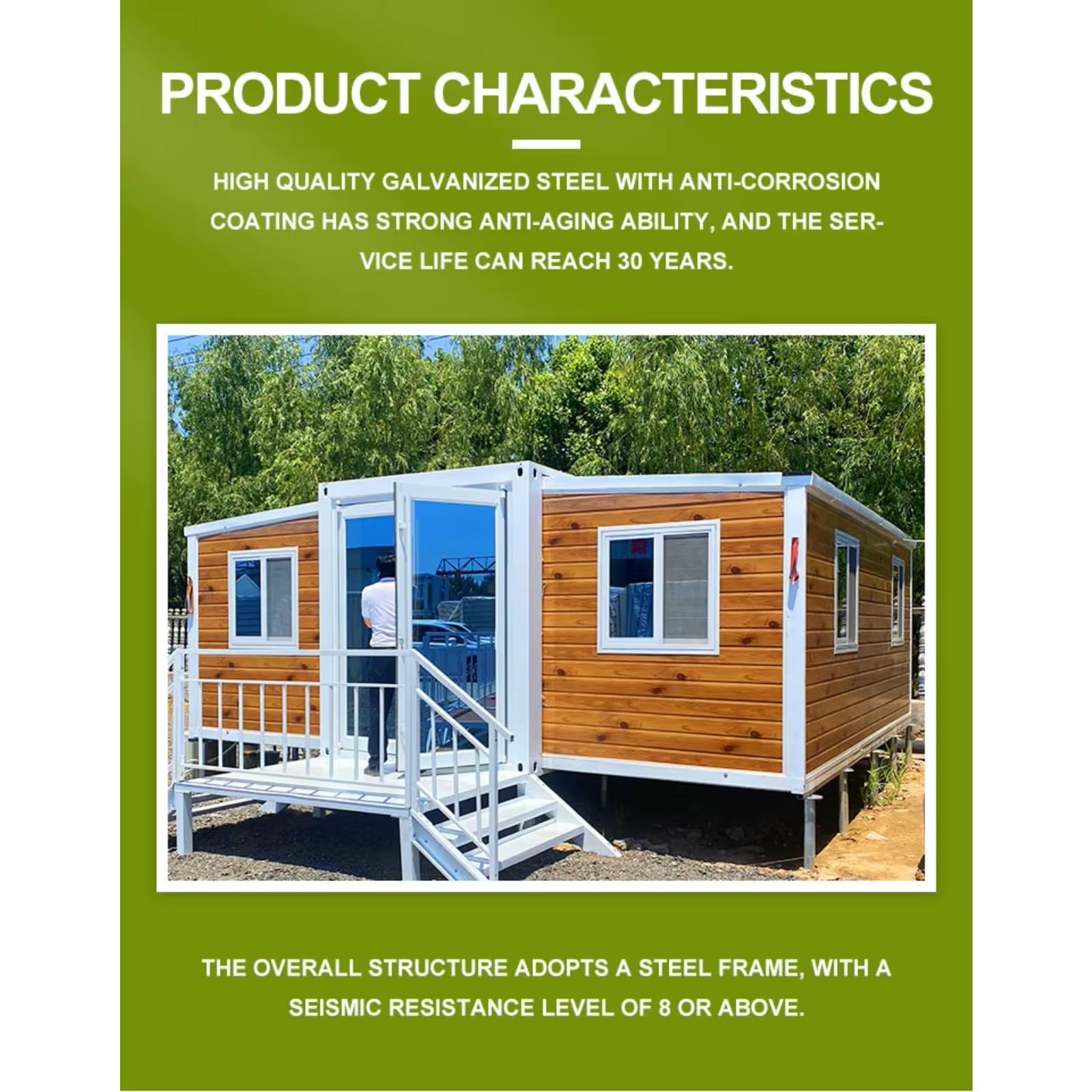 Factory 40Ft 20Ft Luxury Expandable Container House for Camping Prefabricated Tiny Portable Folding Container House