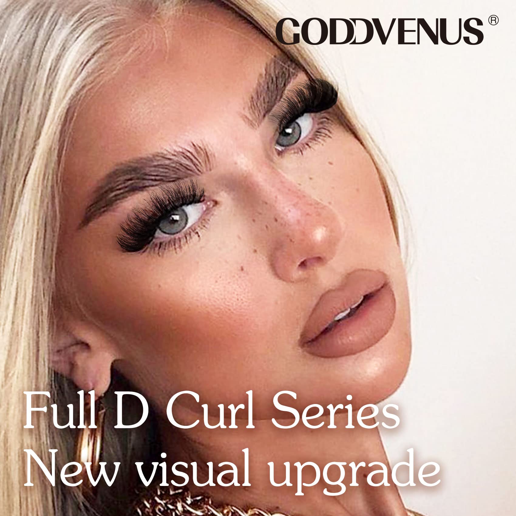 False Eyelashes Natural Look Lashes That Look Like Extensions PestaƱas Postizas Naturales Fluffy D Curl Russian Strip Eye Lashes Pack Clear Band Short Cat Eye Fake Eyelashes 7 Pairs by GODDVENUS