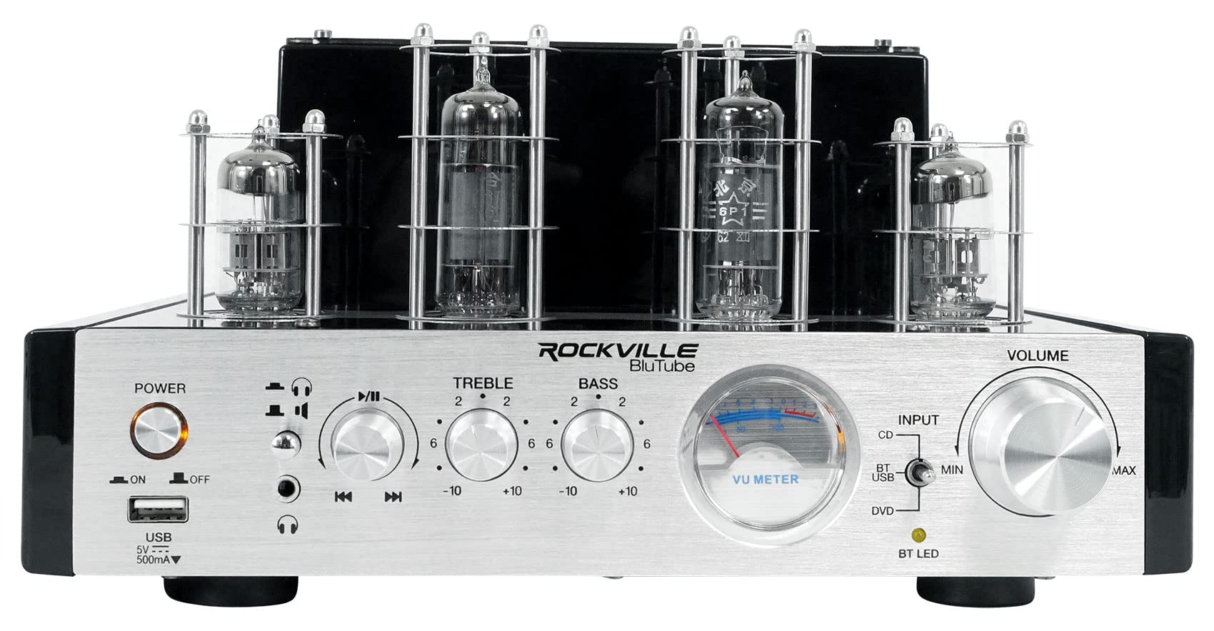 Rockville BluTube Tube Amplifier/Home Theater Bluetooth Receiver+(2) 8" Speakers