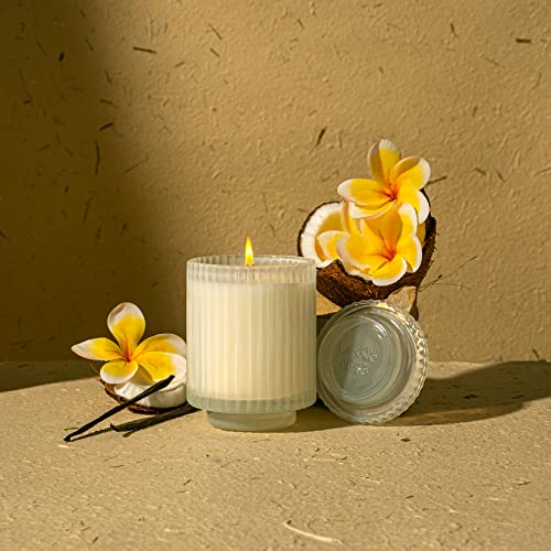 LA JOLIE MUSE Vanilla & Coconut Scented Candles, Candles Gifts for Women, Natural Soy Wax Candles for Home Scented, 80 Hours Long Burning