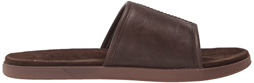 Koolaburra by UGG Men's TREEVE Slide Sandal, Chocolate Brown, 10