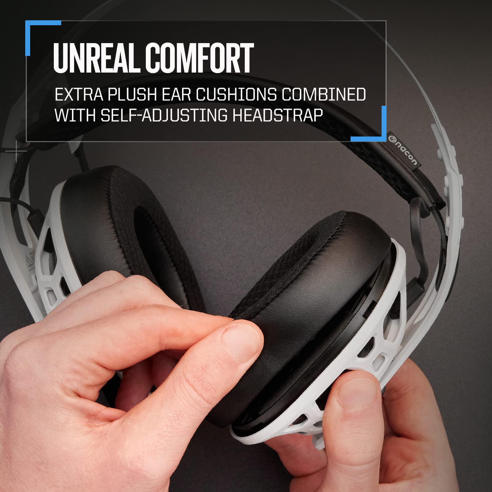 RIG 500 PRO EX Officially Licensed Xbox Gaming Headset with Dolby Atmos 3D Spatial Audio for Xbox Series X|S, Xbox One, Windows 10/11 PC - 50mm Speaker Drivers - Audio Dial - White