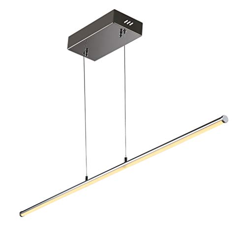 JONATHAN Y JYL7023A Conley 39.5" Dimmable Adjustable Integrated LED Metal Linear Pendant Minimalistic Modern Contemporary Dining Room Living Room Kitchen Foyer Bedroom Hallway, Chrome