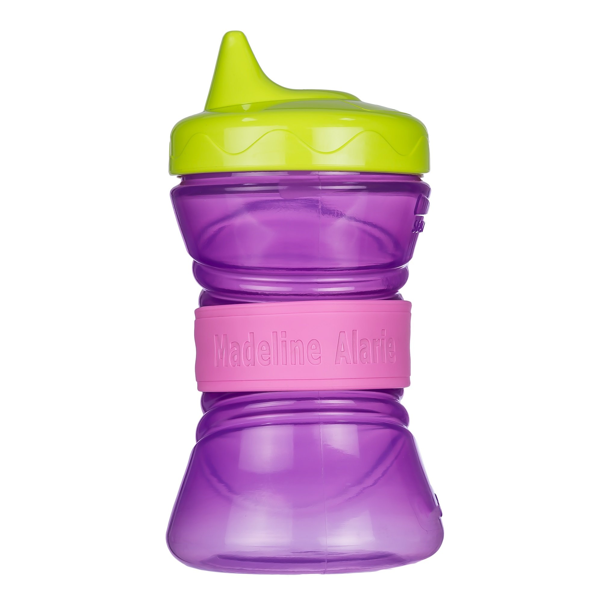 Custom Baby Bottle Labels for Daycare Pink Blue or Orange 4 Pack Sippy Cup Labels Personalized Bands