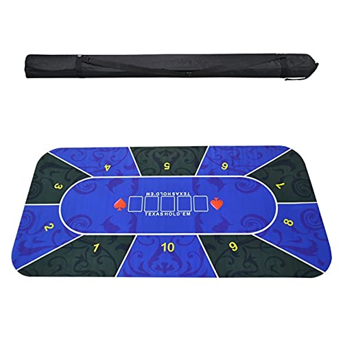 Craps and Roulette Table Felt Poker Tablecloth Texas Poker Mat Tablecloth Rubber Mat Board Game Table Digital Printing Suede Casino Layout Poker Accessories 1.80.9m