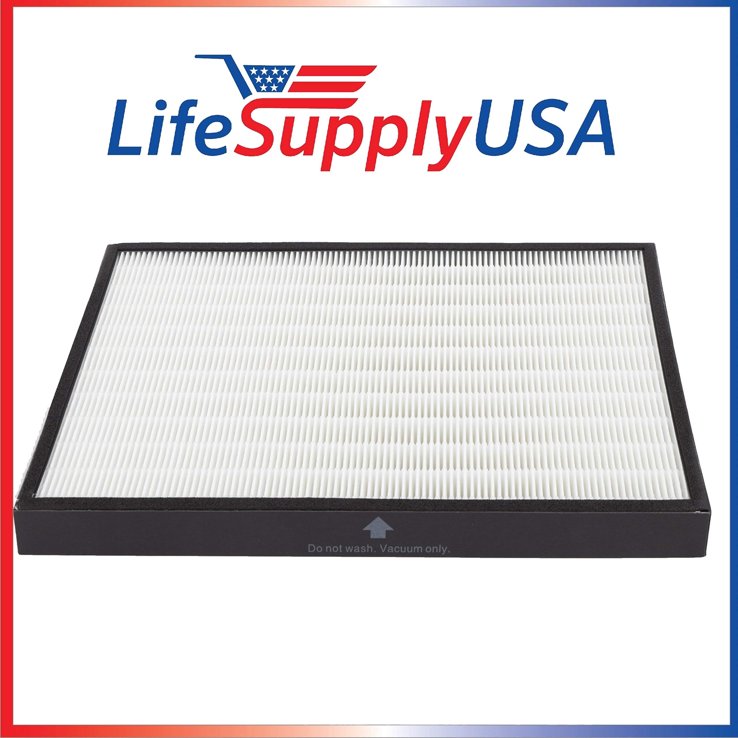 LifeSupplyUSA True HEPA Filter Replacement Compatible with Rabbit Air BioGS SPA-421A & SPA-582A Air Purifiers (3-Pack)