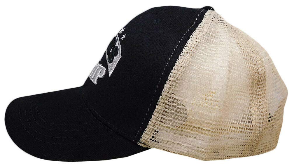 Bikers for Trump Black Khaki Mesh Trucker Cotton Embroidered Hat Cap