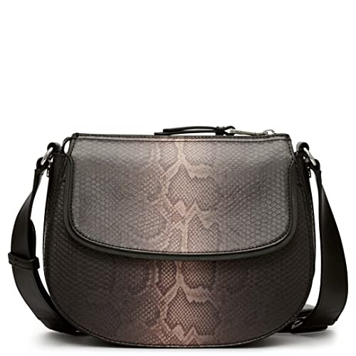 Calvin Klein Bella Novelty Crossbody, Black Ombre Snake