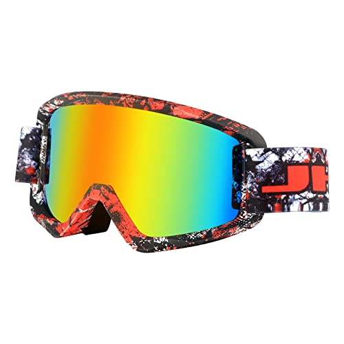 lunbowon Motorcycle Glasses Riding Goggles Safety Glasses Helmet Motorcycle Accessories, ATV Dirt Bike Goggle Dustproof Powersports Protective Gear for Men Women