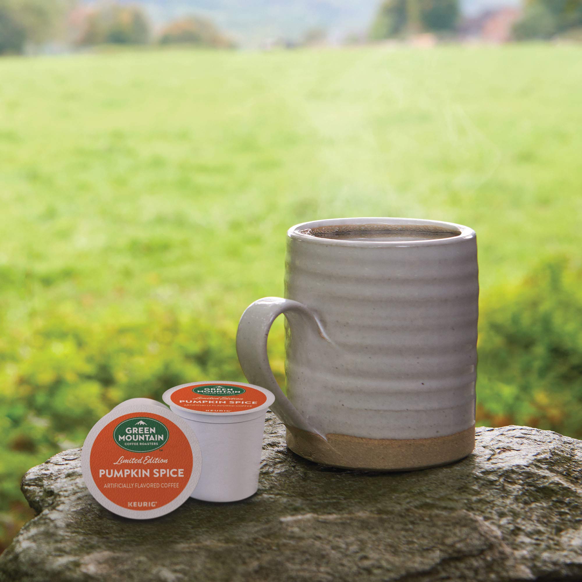 Green Mountain Coffee Roasters Pumpkin Spice, Single-Serve Keurig K-Cup Pods, Flavored Light Roast Coffee, 72 Count, 12 Count (Pack of 6)