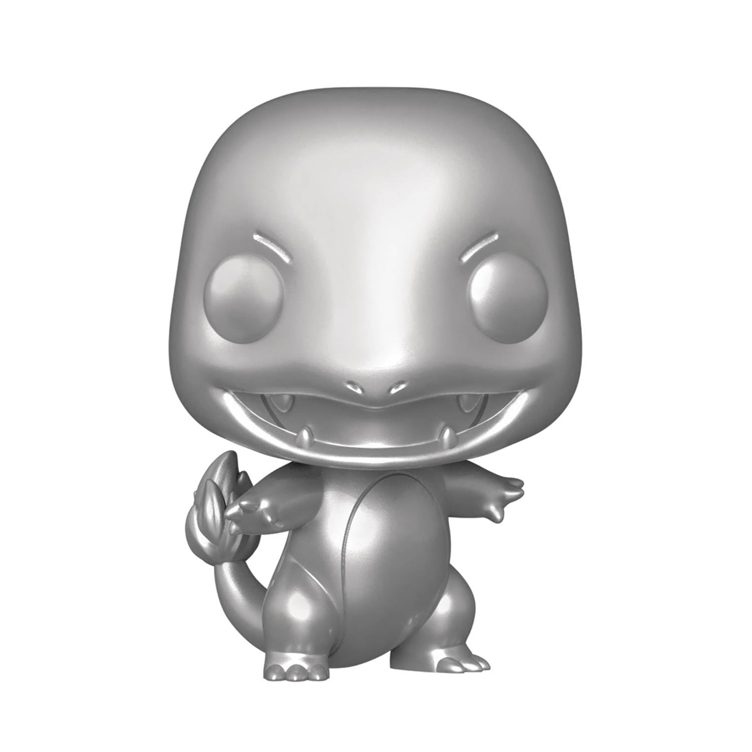 POP Games: Pokemon - Charmander (Silver Metallic) 3.75 inches, Multicolor, (56310)