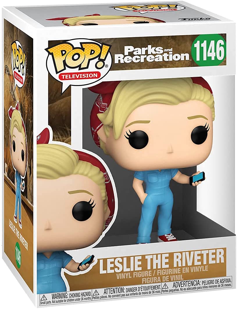 POP Parks and Rec - Leslie Knope The Riveter Funko Vinyl Figure (Bundled with Compatible Box Protector Case)