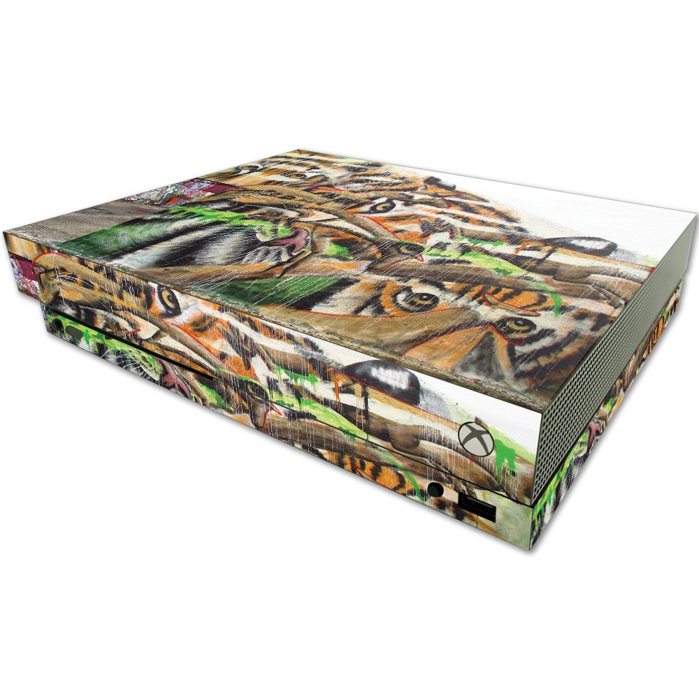 MightySkins Skin Compatible with Microsoft One X Console Only - Tiger Eyes | Protective, Durable, and Unique Vinyl Decal wrap cover | Easy to Apply, Remove, and Change Styles | Made in The USA