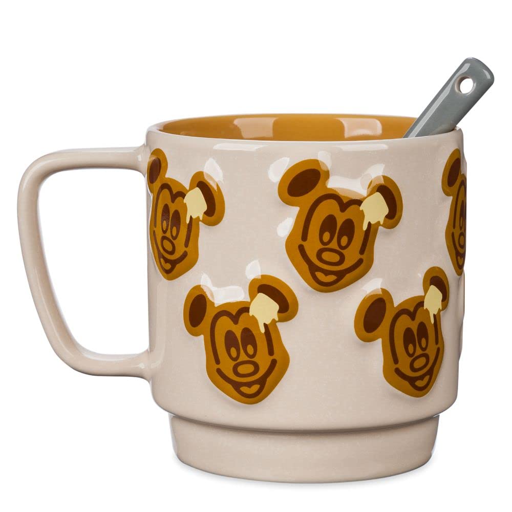 Disney Mickey Mouse Waffle Mug and Spoon Set