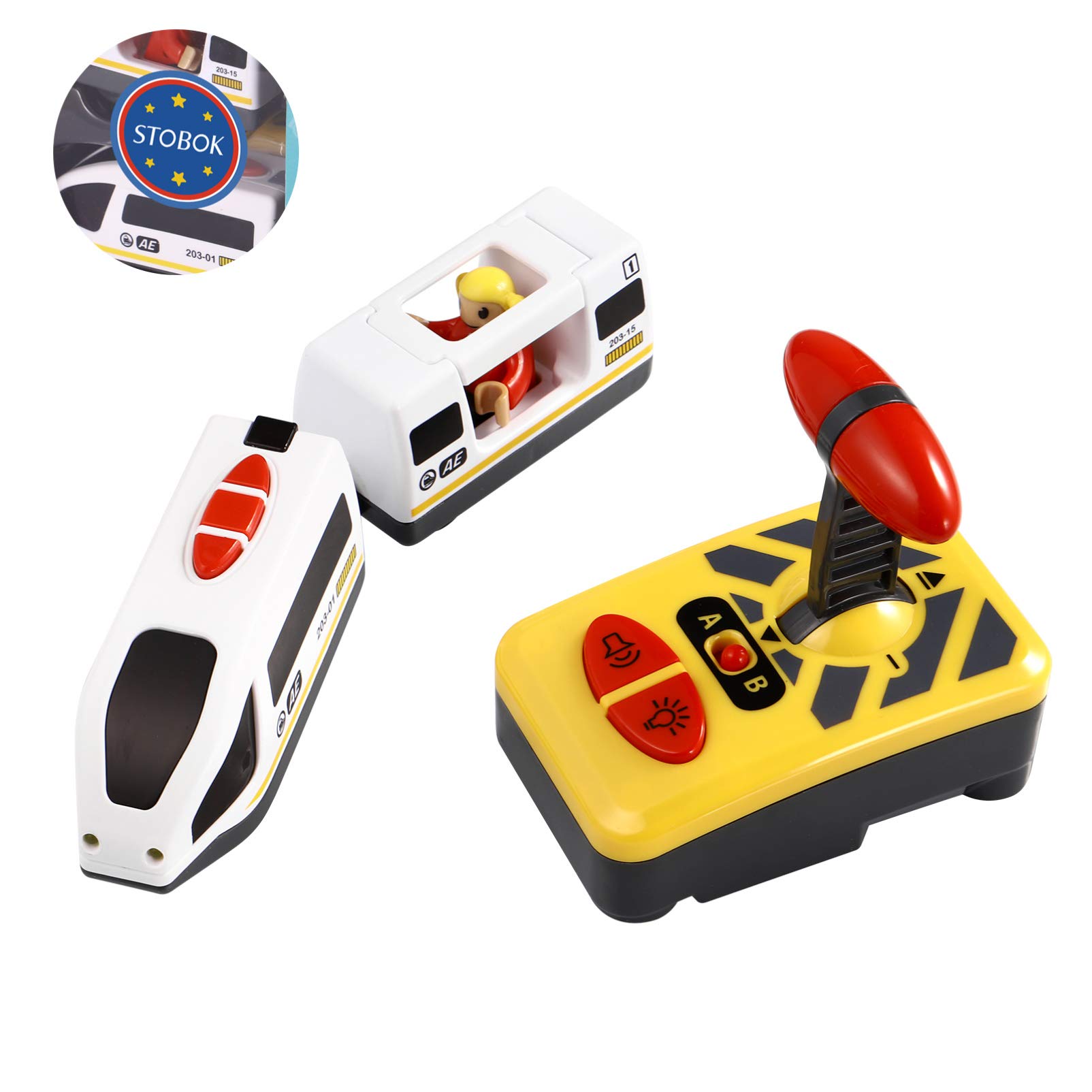 NUOBESTY Remote Control Train Engine RC Train Model Toy Electric Railway Toy for Kids Children(No Battery)