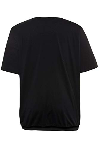 JP 1880 Menswear Big & Tall Plus Size L-8XL Stretch Hem Cotton Tee Black XXX-Large 712616130