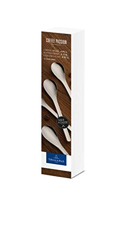 Coffee Passion Coffee Spoon Set of 4 by Villeroy & Boch - 18/10 Stainless Steel - Dishwasher Safe - 5.5 Inches