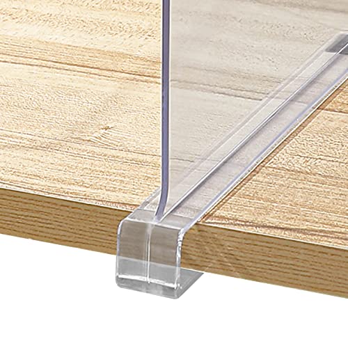 gbayle 6 PCS Acrylic Clear Closet Shelf Divider,Closet Organization for Wooden Shelving Suitable for Vertical Shelves Or Bedroom, Kitchen,Books,Towels and Hats, Purses Separators and Office…