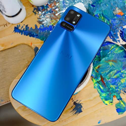 NUU B10 | 2022 | Unlocked | US Warranty| 6.55β HD+ Display | 48MP Triple-Camera | 64GB + 4GB RAM | 4000mAh Battery | Android 11 | (Blue Color)