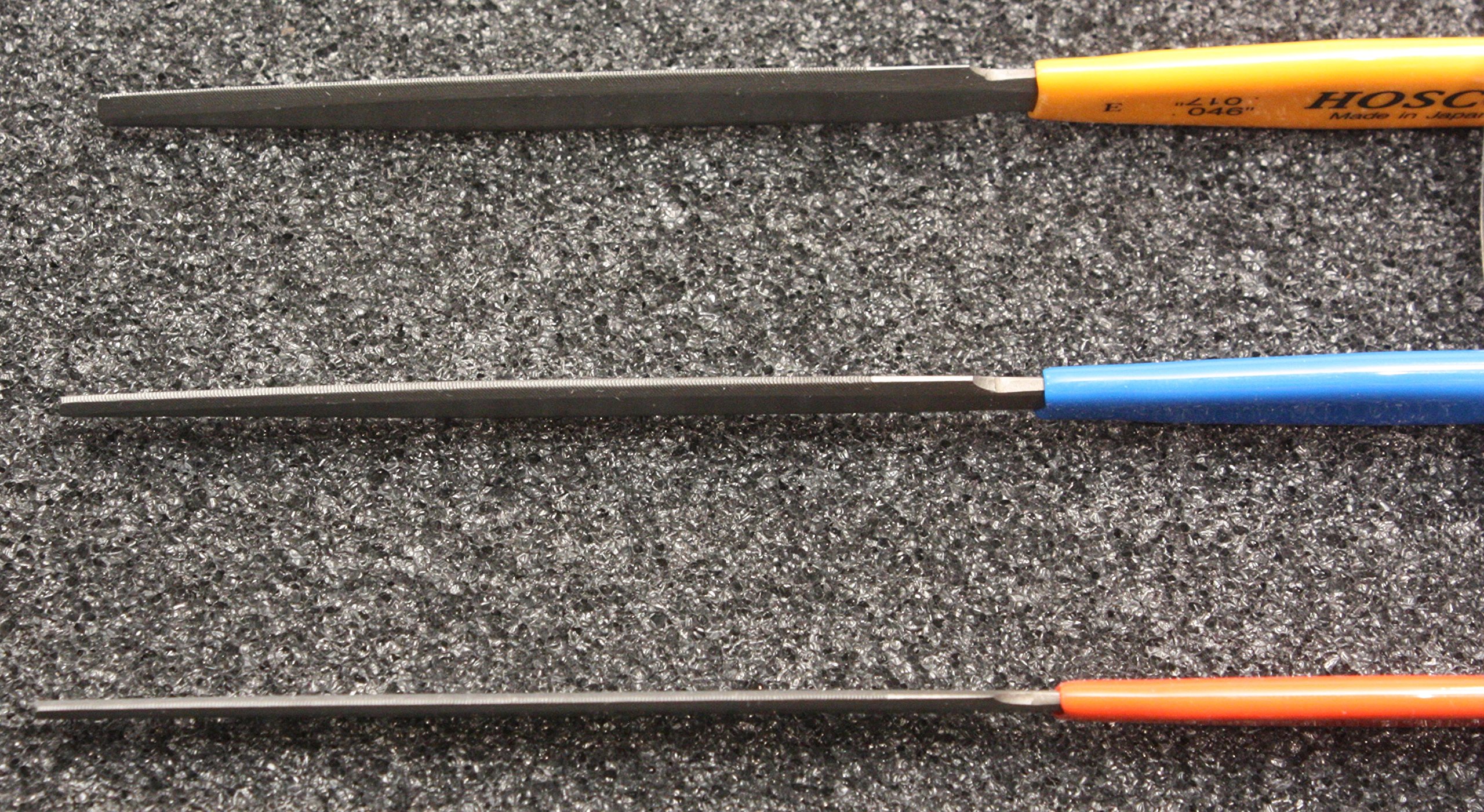 Hosco 3 Guitar Nut File set TL-NF3E String Slots Electric Guitar VWWS Japan Ships From USA