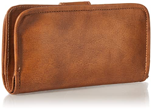 Womens Wallet, Purse, Genuine leather, Clutch, Billfold, Embossed, Trifold ladies wallet, Checkbook holder, Cash, Coins, gift for mom, gift for wife, Brown