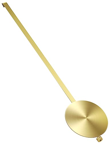 NiHome Quartz Wall Clock Pendulum Replacement Aluminum Traditional Mechanical Clock Pendulum Grandfather Clock Pendulum Replacement High Gloss Clock Pendulum (Gold)