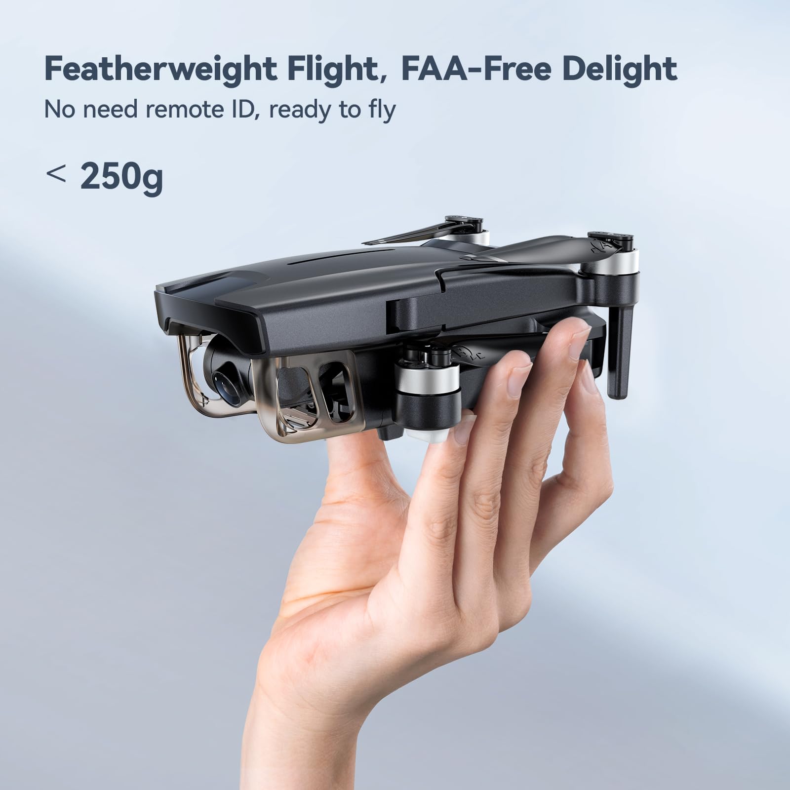 Ruko F11GIM Drones with 2-Axis Gimbal EIS 4K Camera for Adults, 2 Batteries 56 Min Flight Time, Level 6 Wind Resistance, FPV Brushless Motor, GPS Auto Return Home Compliance with FAA Remote ID