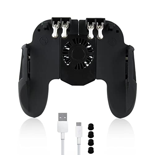JRSHOME Phone Game Controller Mobile Gamepads Compatible with All Phones Within 4.7-6.5 Inches(iOS and Android), Suitable for Most Mobile Music Games, FPS Games