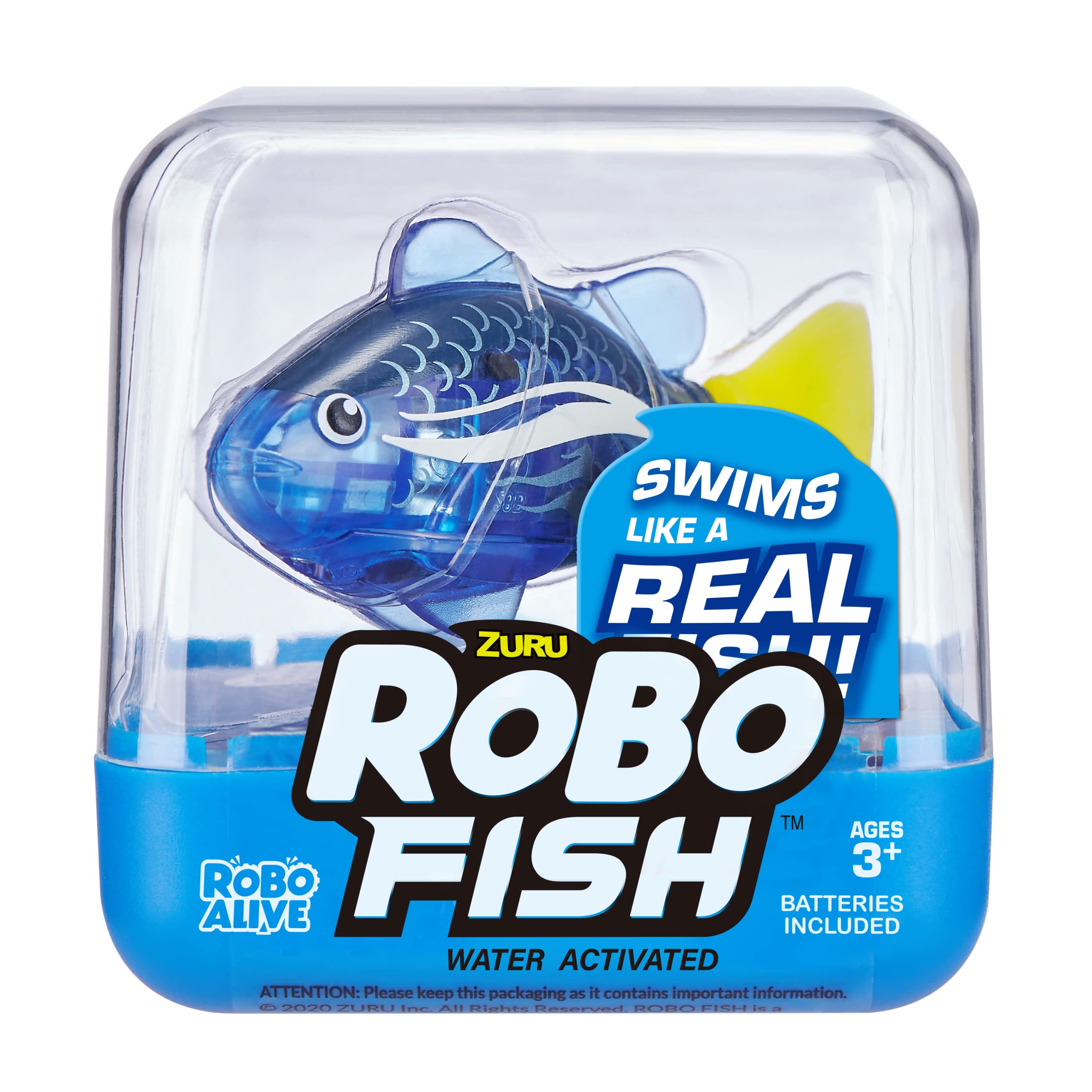 Robo Alive Robo Fish Robotic Swimming Fish (Lilac + Pink 2 Pack) by ZURU Water Activated, Changes Color, Comes with Batteries, Amazon Exclusive - Lilac + Pink (2 Pack)