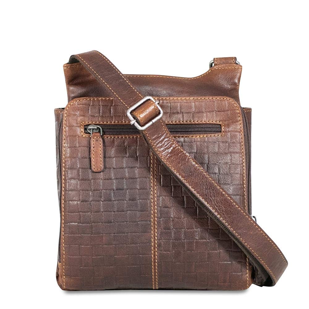 Voyager Woven Slim Crossbody Bag #WF831 (Black)