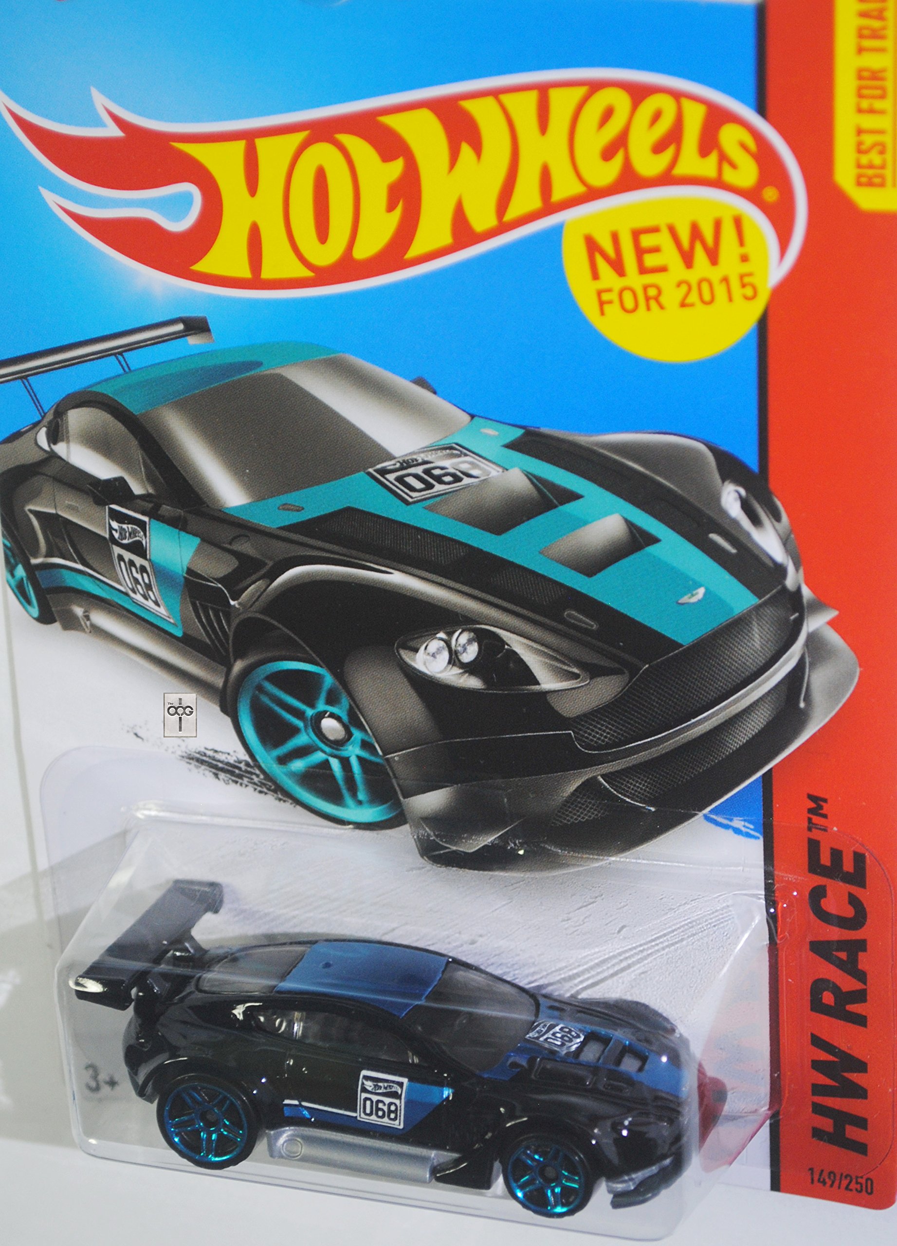 Hot Wheels 2015 HW Race, Aston Martin Vantage GT3 149/250, Black