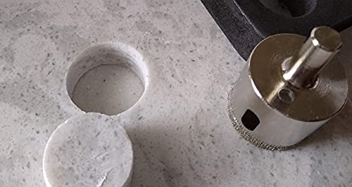 Drilax 1-1/2 Inch Diamond Hole Saw with Water Delivery System Guide Easy Drilling for Quartz, Granite, Marble, Porcelain, Ceramic, Glass Tiles - Complete Kit for Precise DIY Holes 1.5 inch