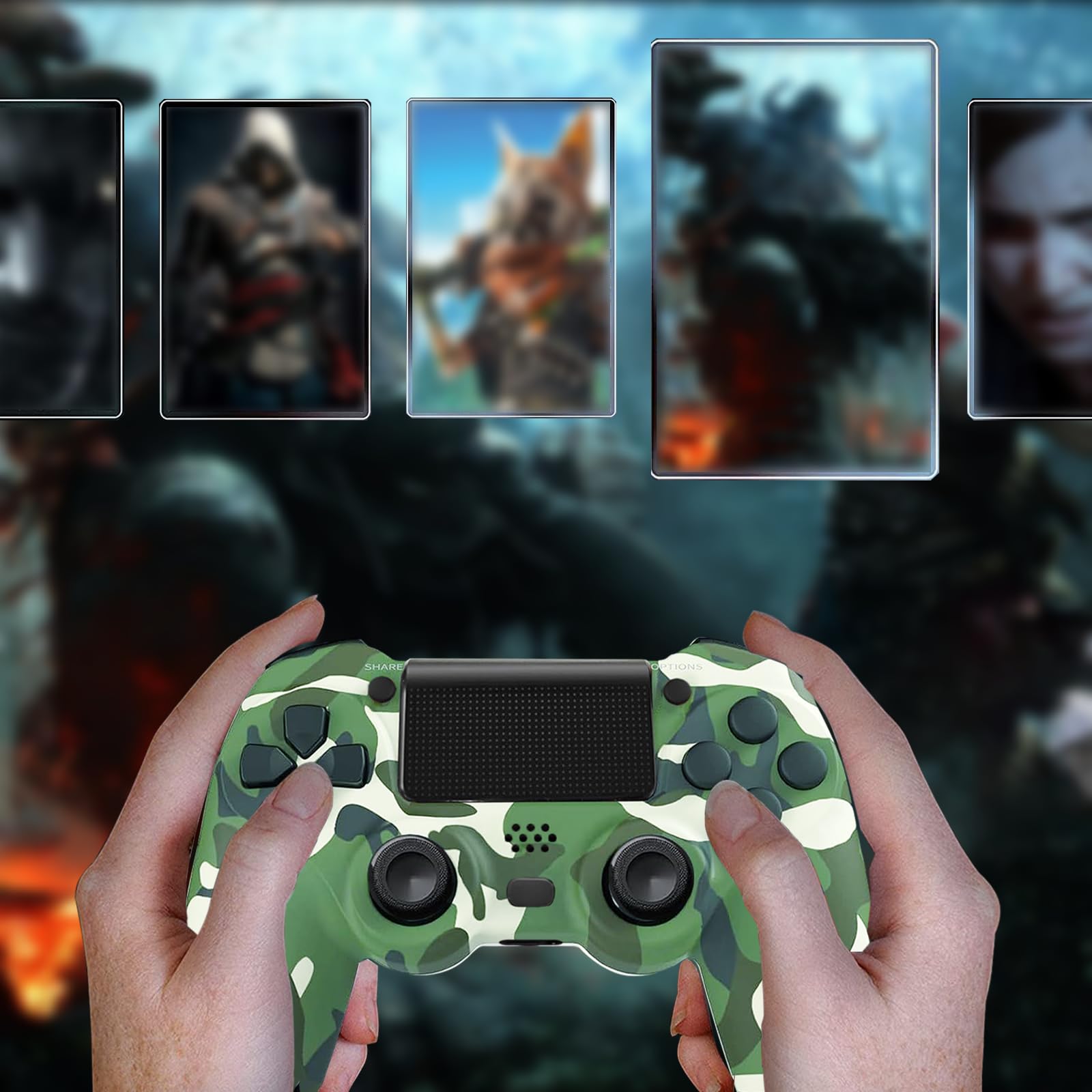 Dliaonew Controller Rubber Silicone Cap for PS-4