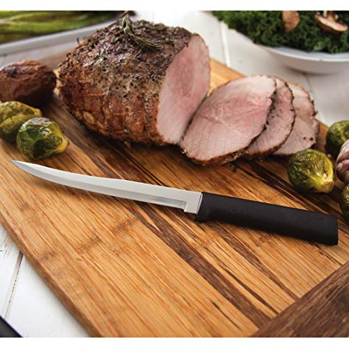 Rada Cutlery Carving Knife Set β Stainless Steel 2-Piece Carving Set With Stainless Steel Black Resin Handles