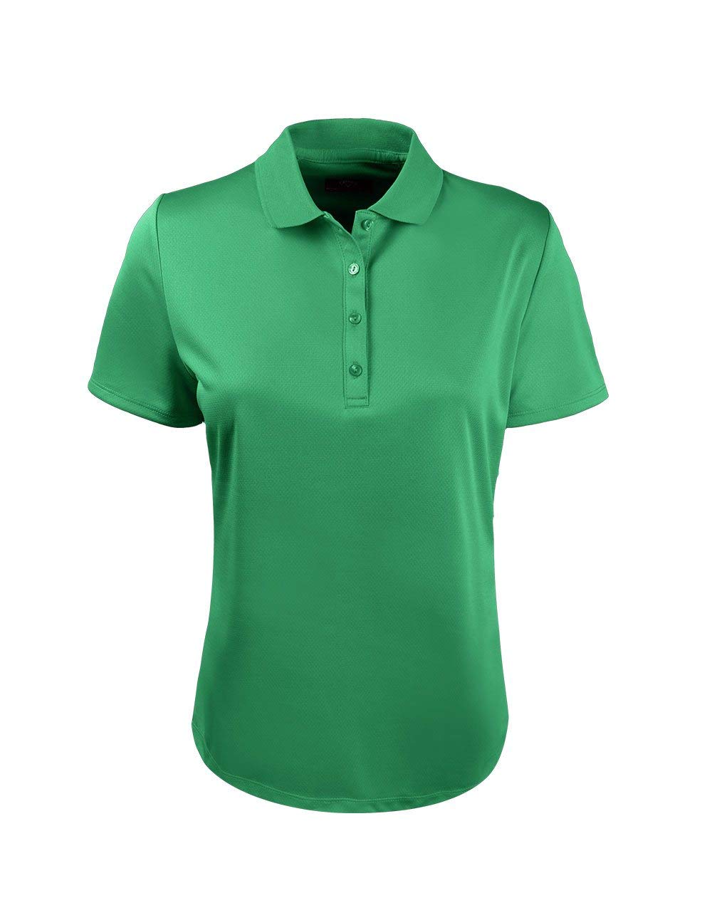 Callaway Women's Solid Short Sleeve Golf Polo Shirt With Swing Tech And Opti-Dri Technology, Stretch, Recycled Fabric (Sizes Xs-Xxl), Golf Green, X-Small