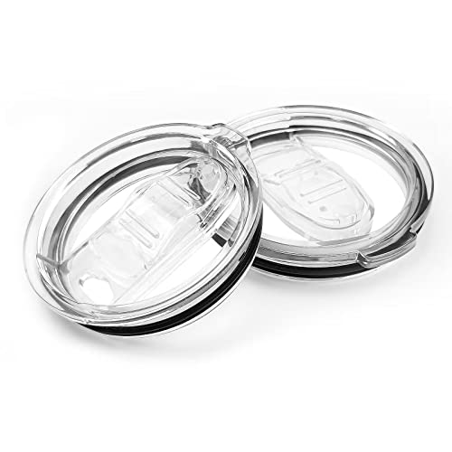 XccMe 20oz Tumbler Replacement Lids,2 Pack Spill Proof Splash Resistant Covers,Replacement Classic Stainless Steel Tumblers lids fit for YETI Rambler,Atlin, Juro, SUNWILL, Umite Chef and More