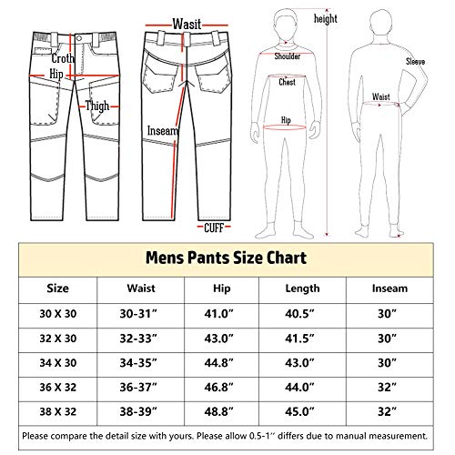 CARWORNIC Men's Snow Ski Pants Waterproof Softshell Fleece Lined Outdoor Hiking Snowboard Pants with Ankle Zipper