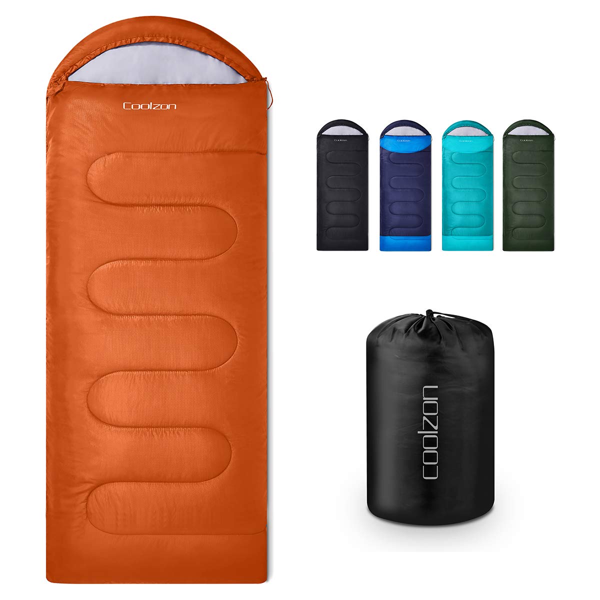 Coolzon Lightweight Backpacking Sleeping Bag for Adults Boys and Girls, Cold Weather Kids Sleeping Bag for All Season Hiking & Camping