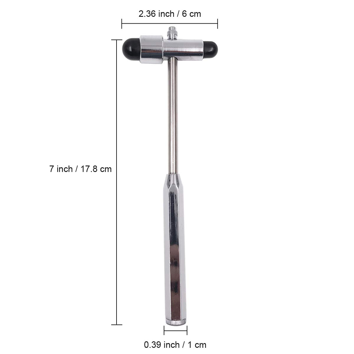 FLYH Buck Neurological Hammer, Tromner Reflex Hammer with Needle and Brush, for Neurologic Reflex Diagnosis and Testing
