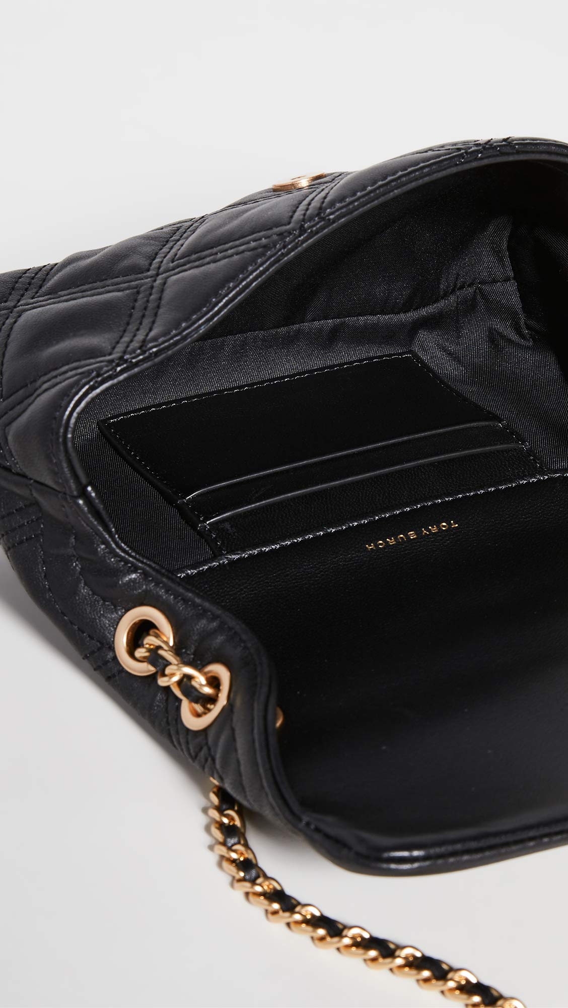 Tory Burch Women's Fleming Soft Mini Bag, Black, One Size