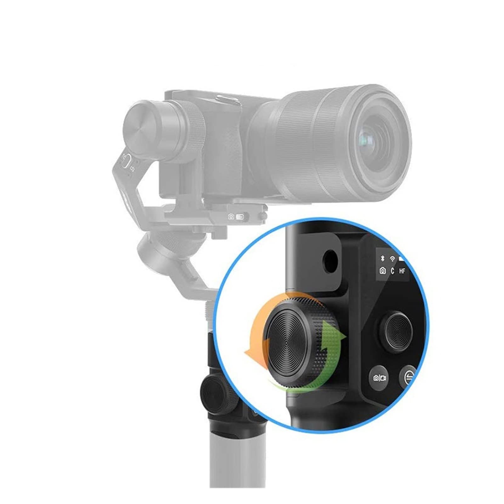 Camera stabilizer 3-Axis Handheld Gimbal Stabilizer for Mirrorless Pocket Action Camera for Outdoor Video Recording